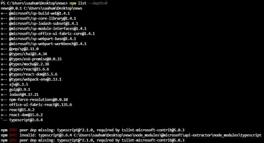 Warnings using PnPJS V2 (^2.11.0) targeting SPFx 1.4.1 (SharePoint 2019) · Issue #1965 · pnp ...