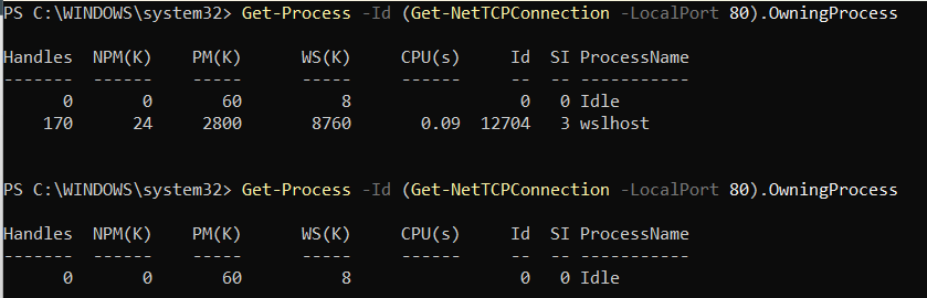 Connection to WSL 2 via 127.0.0.1:80 randomly killed · Issue #9564 · microsoft/WSL · GitHub