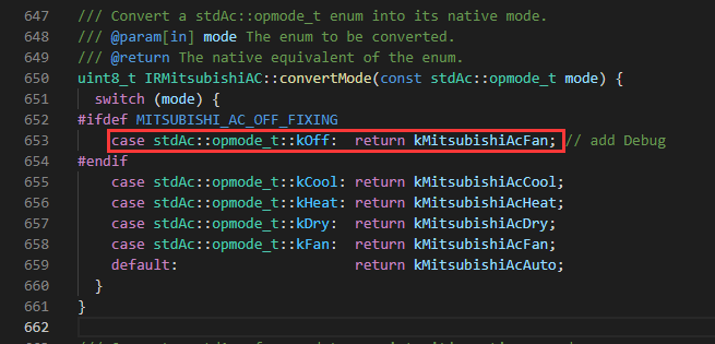 MITSUBISHI_AC Conditioner Can Not be Turned off · Issue #2022 · crankyoldgit/IRremoteESP8266 ...