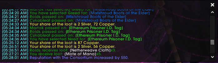 Loot not rolled and distributed. · Issue #5282 · chromiecraft ...