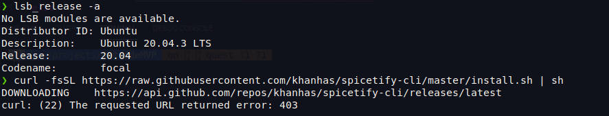 Installation · Issue #1404 · spicetify/cli · GitHub