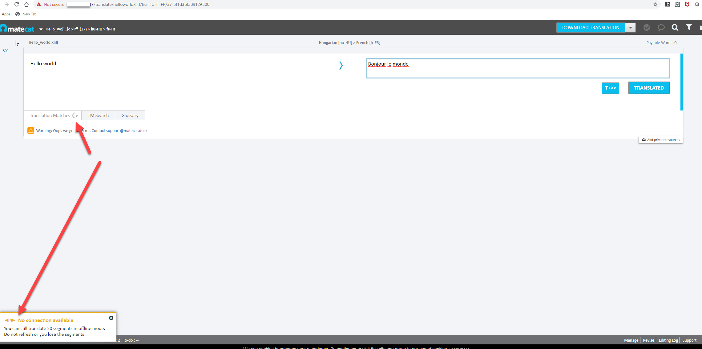 MyMemory Connection issue · Issue #1626 · matecat/MateCat · GitHub
