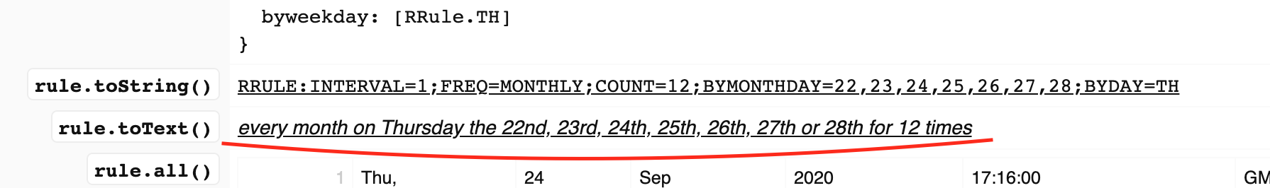 rRule Issue · Issue #3065 · DevExpress/devextreme-reactive · GitHub
