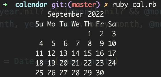 GitHub - filippomassarelli/unix-calendar-clone: A clone of the `cal` command-line utility ...