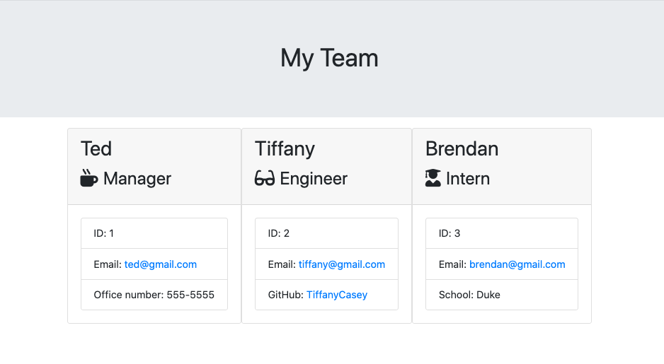 GitHub - TiffanyCasey/Employee-Summary: This is a software engineering ...