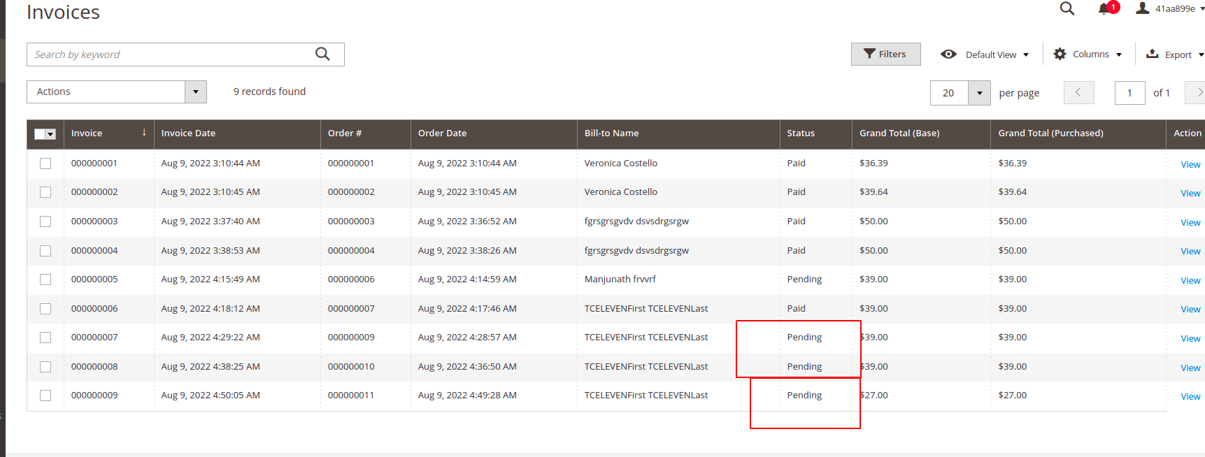 order with invoice status pending get closed after shipping · Issue ...