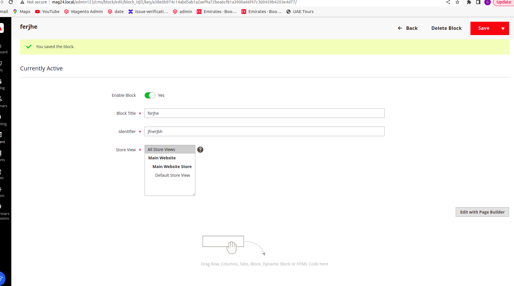 CMS Block content is not updated according to page builder changes during CMS Block save · Issue ...