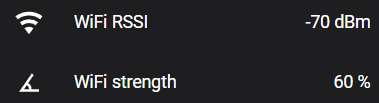 native unit of measurement '%' which is not a valid unit for the device class ('signal_strength ...