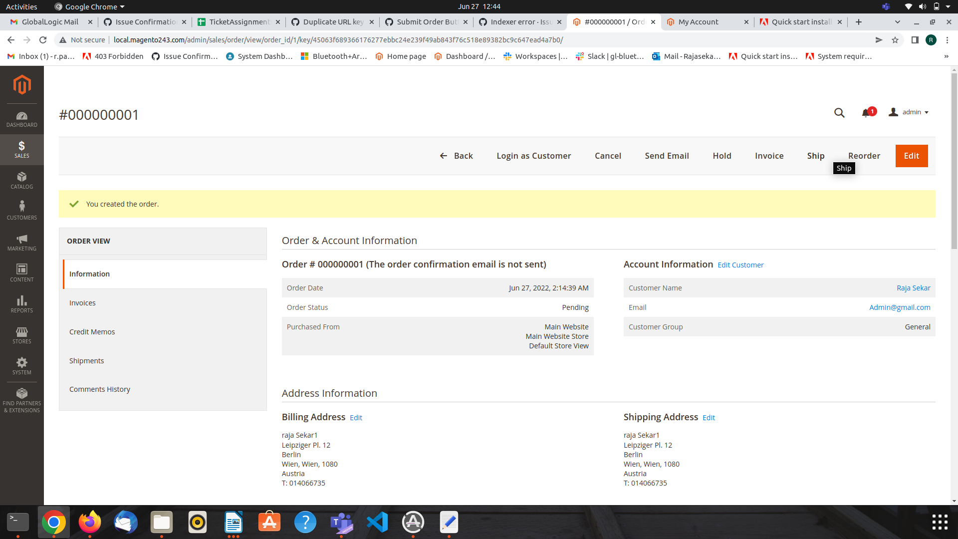 Submit Order Button Unresponsive in Magento Admin · Issue #35679 · magento/magento2 · GitHub