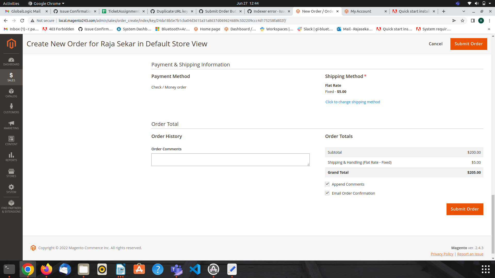 Submit Order Button Unresponsive in Magento Admin · Issue #35679 · magento/magento2 · GitHub