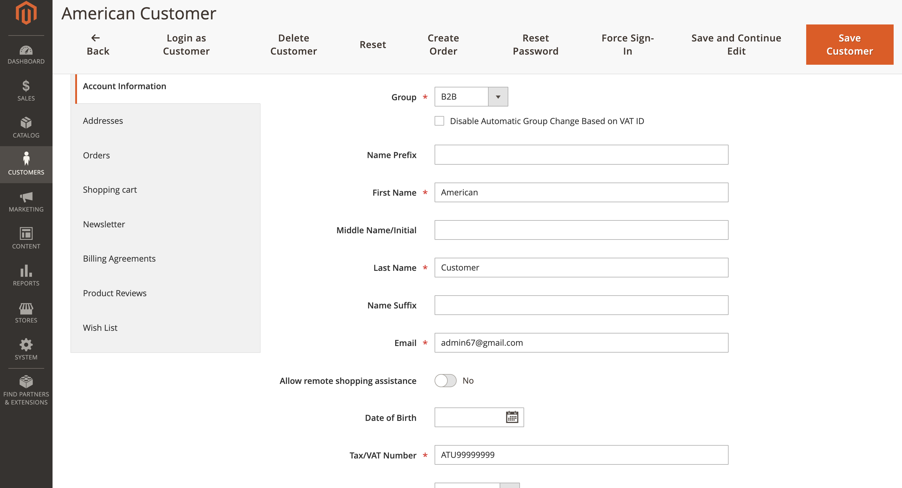 The customer group is not changed automatically when VAT is removed from the address · Issue ...