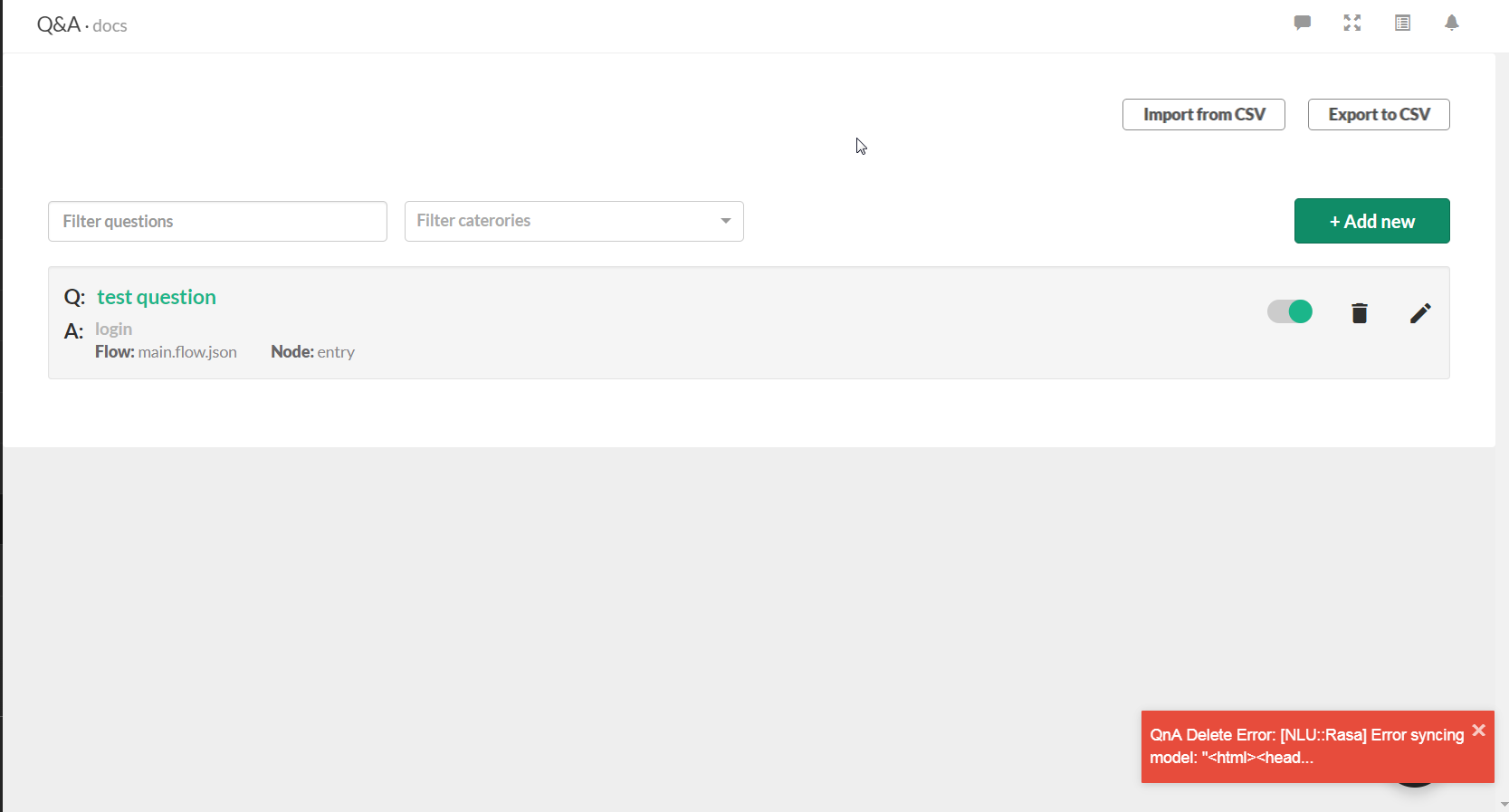 QnA Sync issues with RASA_NLU · Issue #475 · botpress/v12 · GitHub