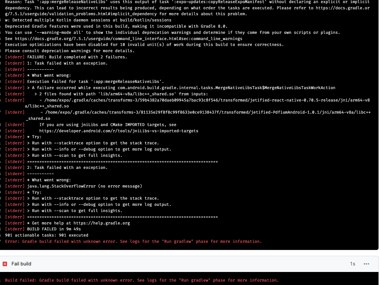 Execution failed for task ':app:mergeReleaseNativeLibs'. · Issue #36288 · facebook/react-native ...