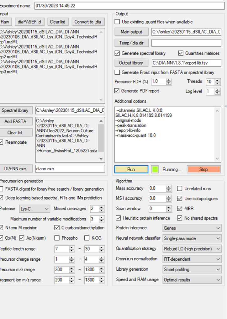 Heavy and Light abundance not generated for SILAC data · Issue #609 · vdemichev/DiaNN · GitHub