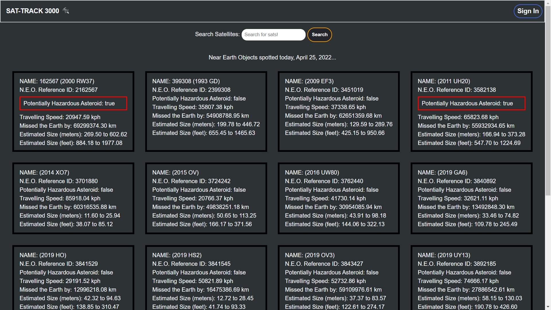 GitHub - Blackflare002/satellite-tracker: Satellite tracking app, shows ...