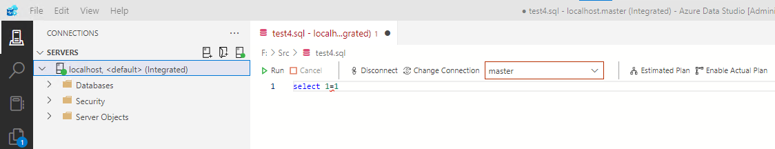 Connection issue when saving a new query to disk · Issue #21988 · microsoft/azuredatastudio · GitHub