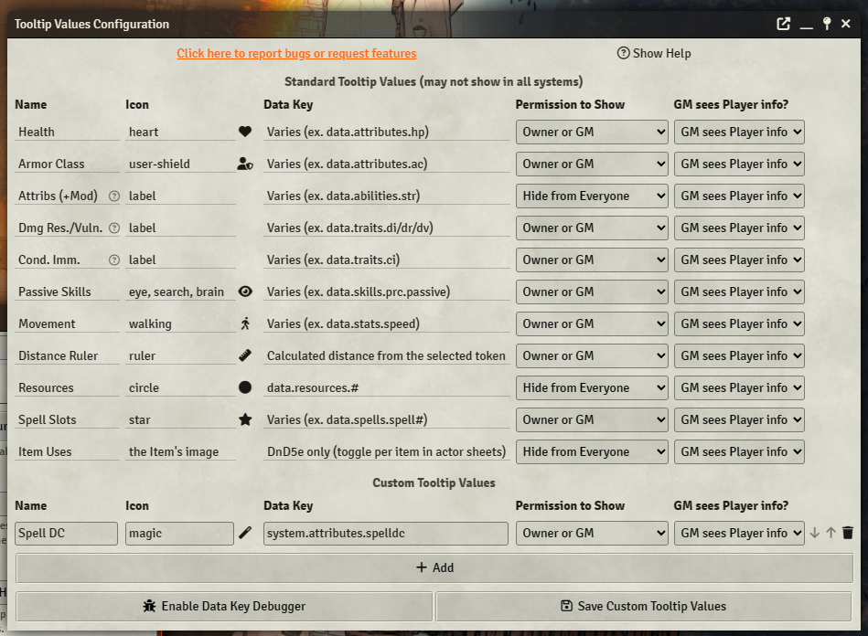 Data Key Incorrect · Issue #87 · illandril/FoundryVTT-token-tooltips · GitHub
