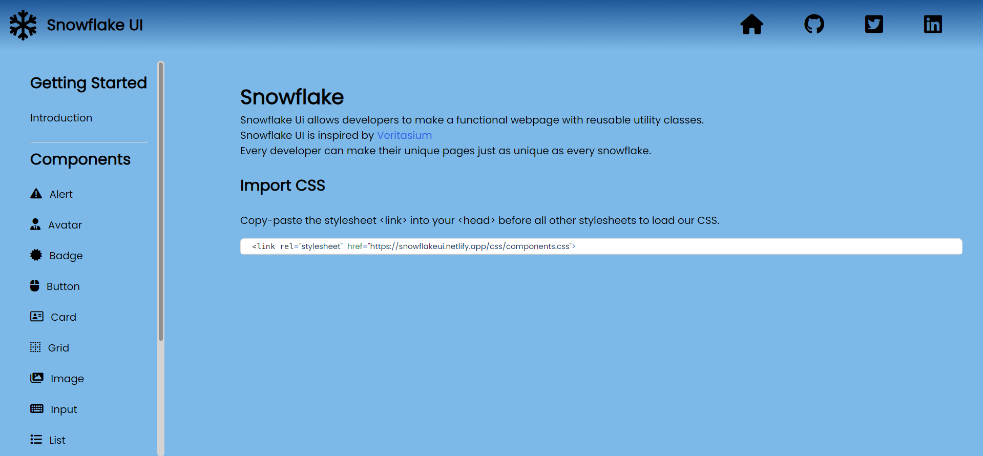 GitHub - znjs/Snowflake-UI: Snowflake is a highly customizable utility ...