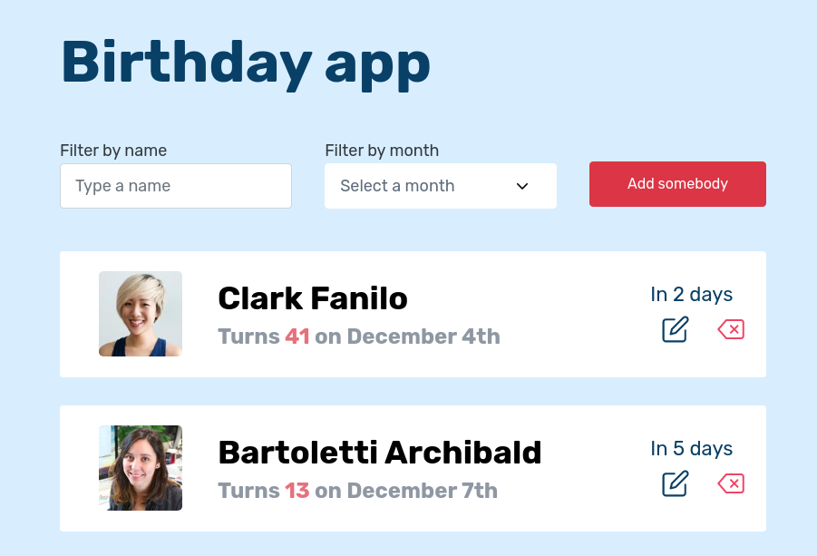 GitHub - lightme-fan/birthday-app: A CRUD app that lists people with ...