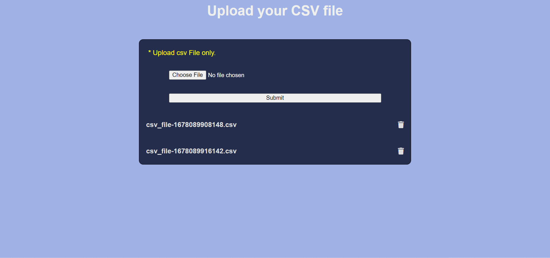 GitHub - yadavamitk221/csv_uploader: You can upload a csv file and this website will convert it ...