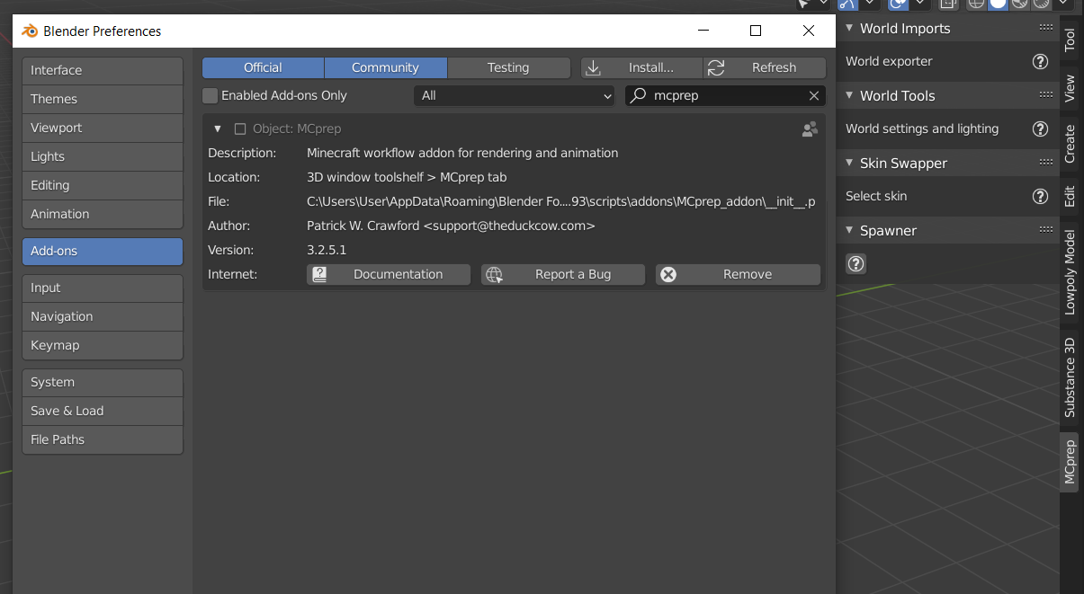 A problem with Add-on installation · Issue #234 · Moo-Ack-Productions/MCprep · GitHub