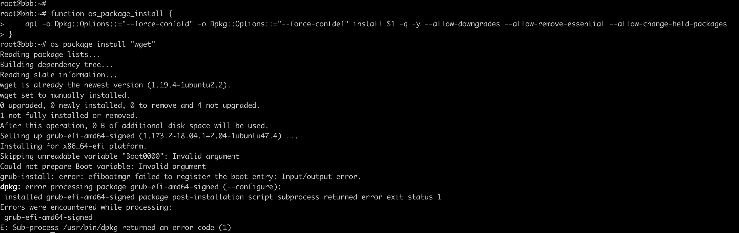 Grub Install Fails In Ubuntu 2004 Full Vm · Issue 1821 · Threefoldtechzos · Github