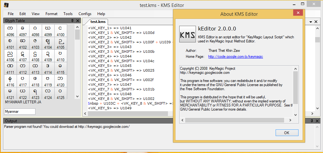 kEditor 2 - kms cannot be compiled and saved · Issue #81 · thantthet/keymagic · GitHub