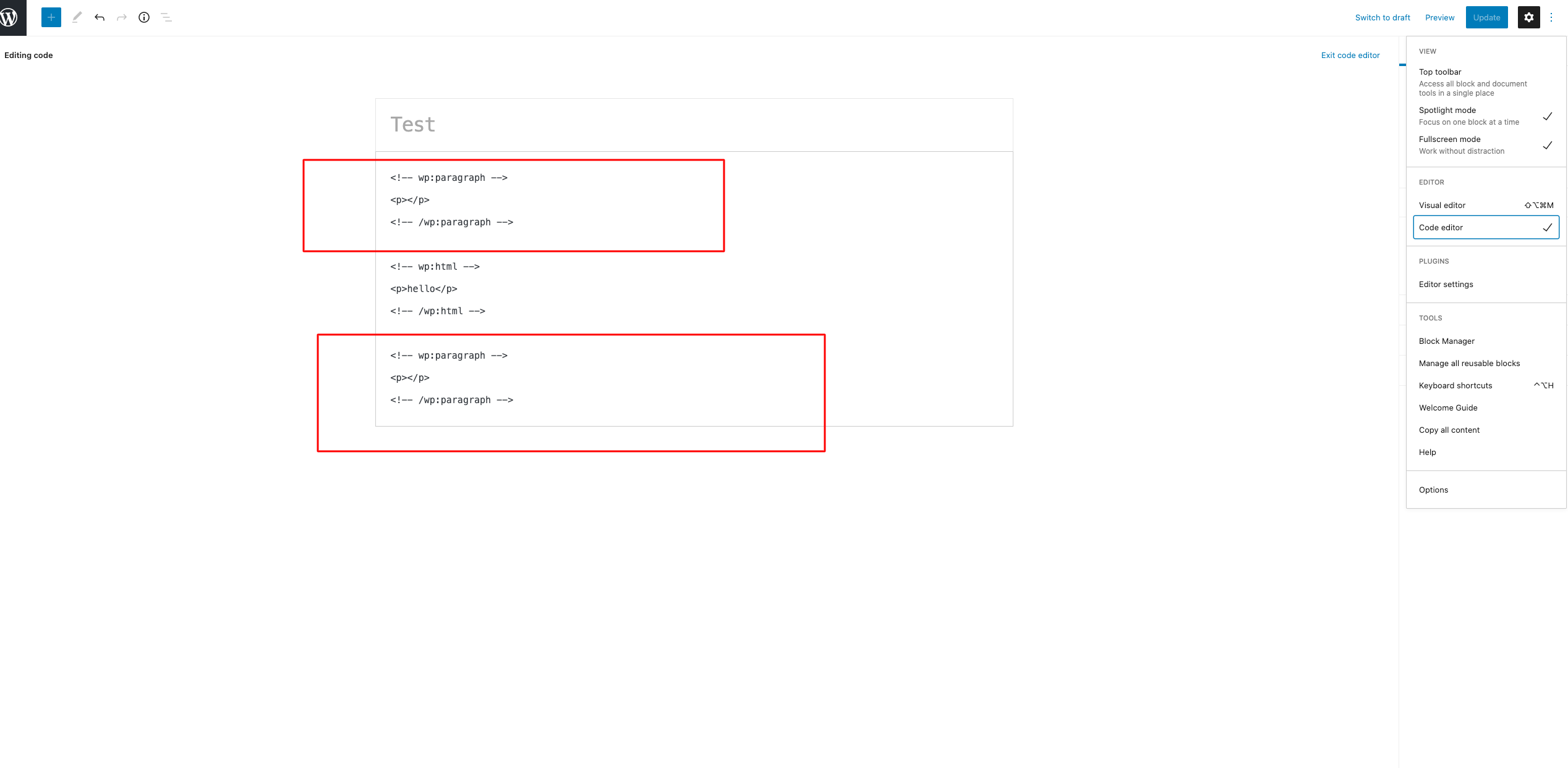 Gutemberg Adds Extra Tags Wrapping A Custom Html Block · Issue 25041 · Wordpressgutenberg 
