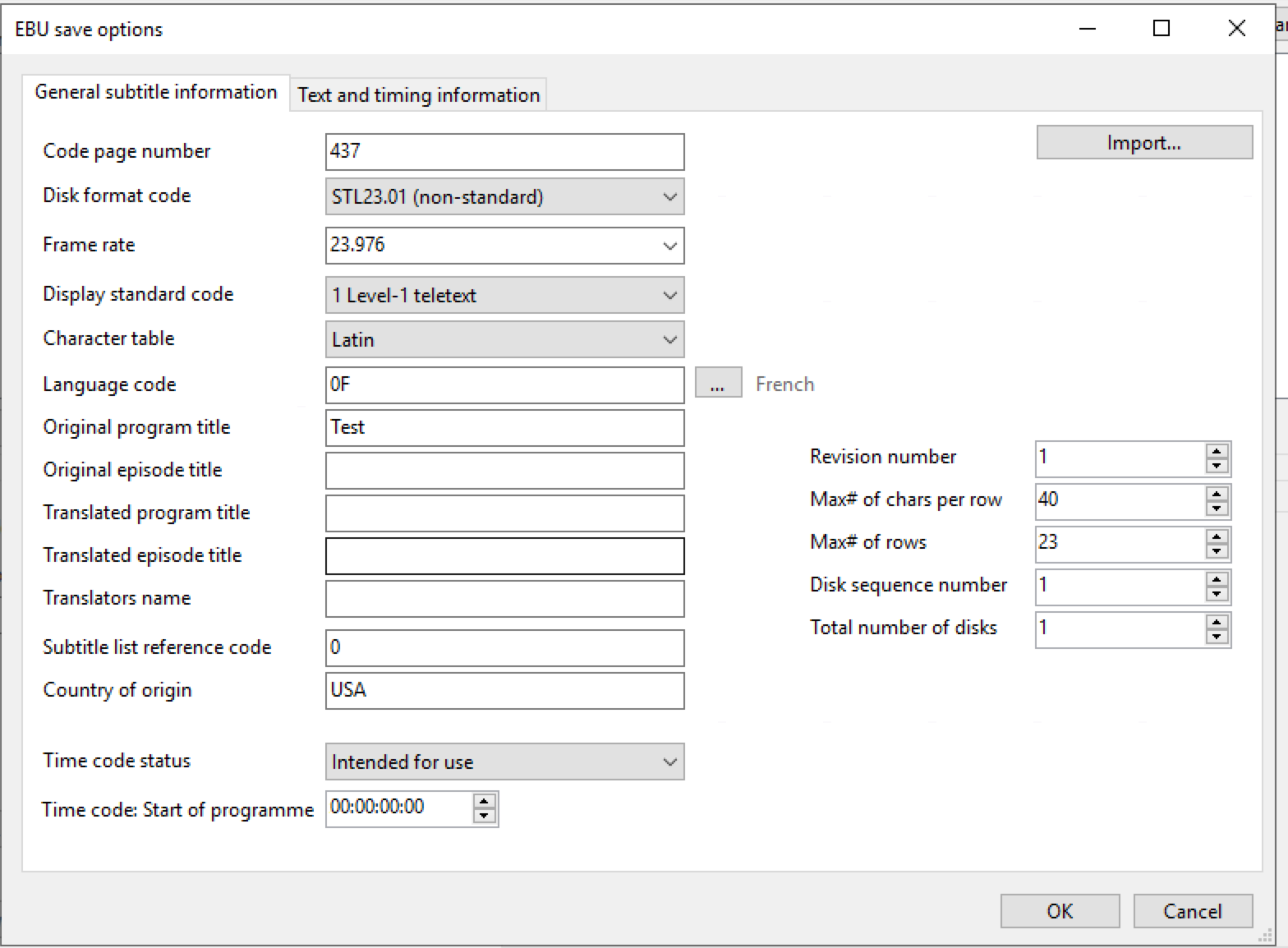 Batch convert - setting Disk format Code in 23,97 and 29,97 doesn't ...
