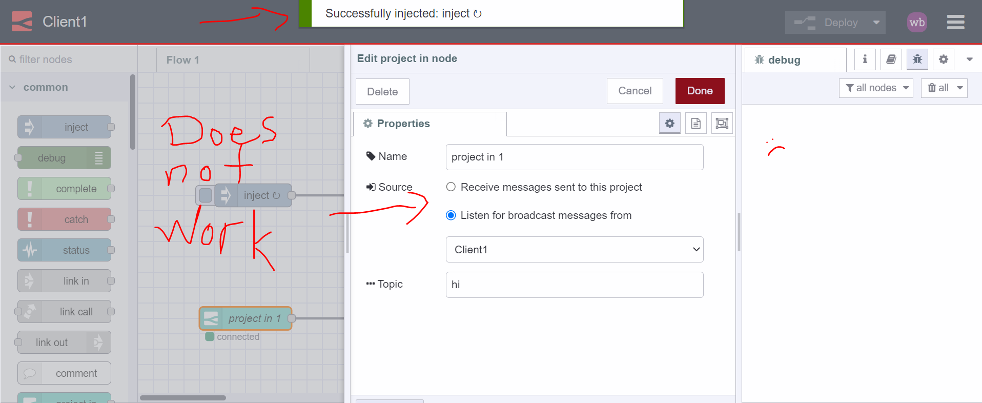 Project nodes not working properly · Issue #1118 · FlowFuse/flowfuse · GitHub
