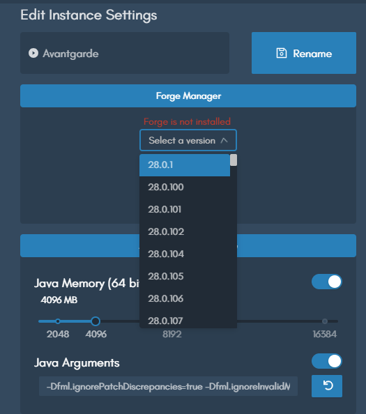 'Install Forge > Select a Version' is not sorted numerically for an existing Instance · Issue ...