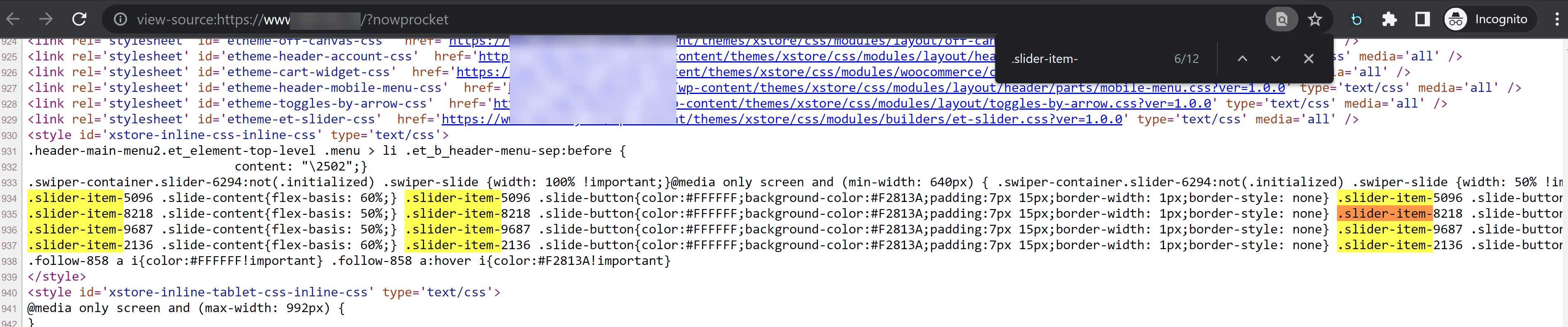 RUCSS to preserve inline CSS for the XStore theme slider · Issue #5164 · wp-media/wp-rocket · GitHub
