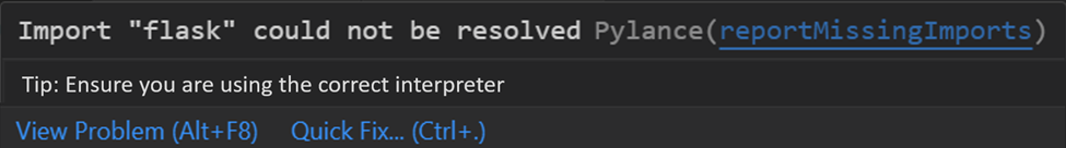 Improve messaging when an import could not be resolved · Issue #21456 · microsoft/vscode-python ...