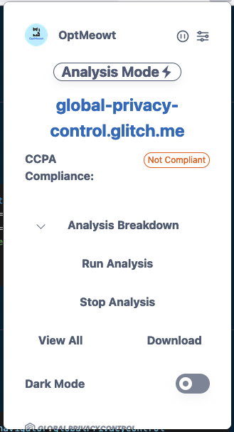 Fix overflowing URL in popup in analysis mode · Issue #243 · privacy-tech-lab/gpc-optmeowt · GitHub