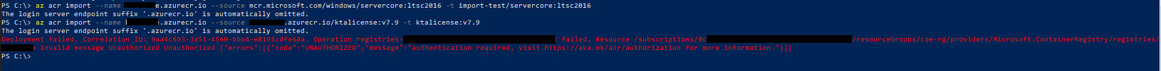 az acr import authentication · Issue #181 · Azure/acr · GitHub