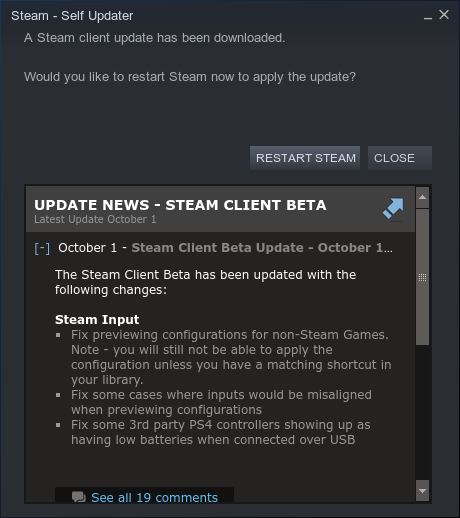 Steam Client Update Dialogue Empty · Issue #5789 · ValveSoftware/steam ...