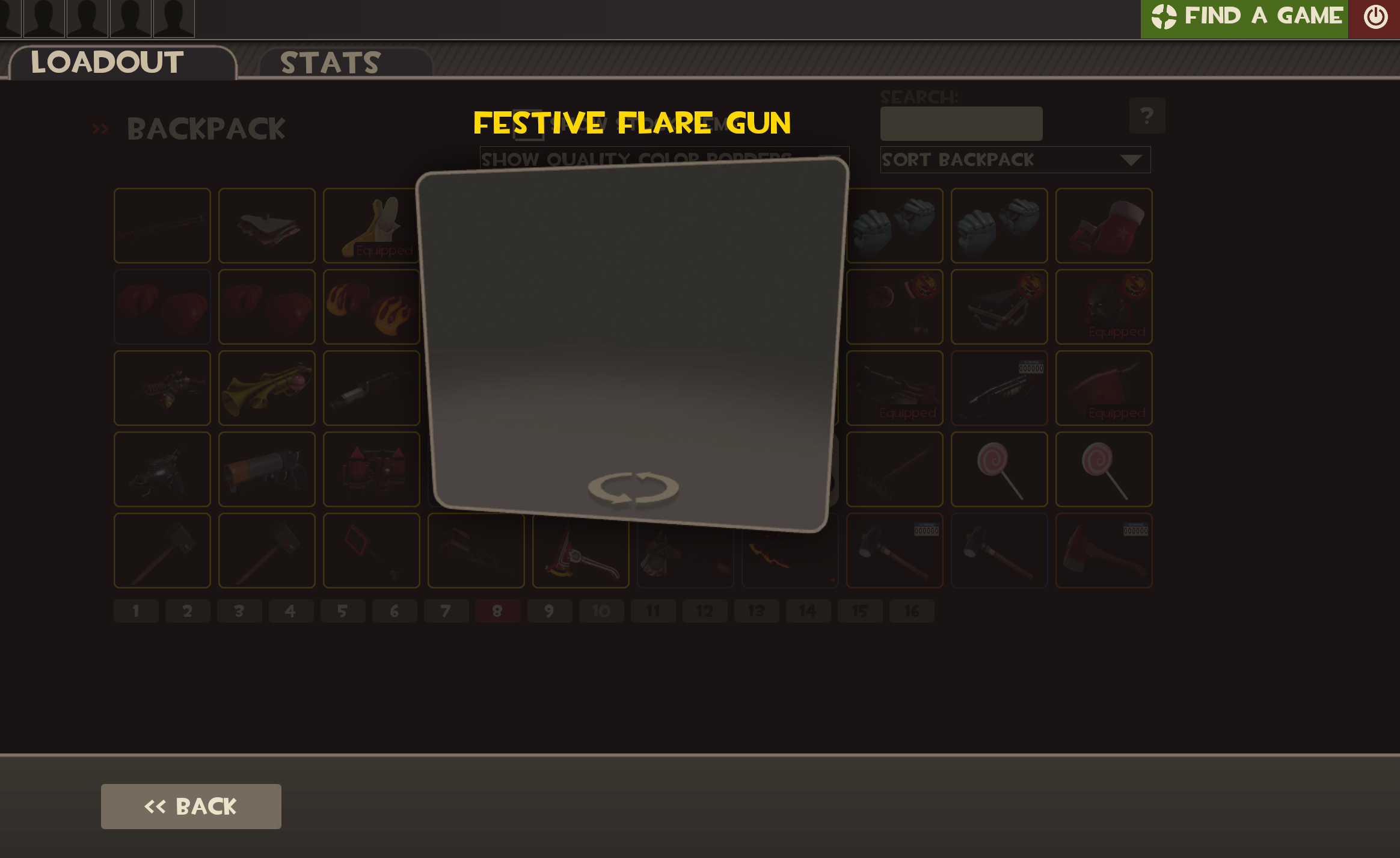 [TF2] Certain weapons have blank inventory inspection screens · Issue #2341 · ValveSoftware ...