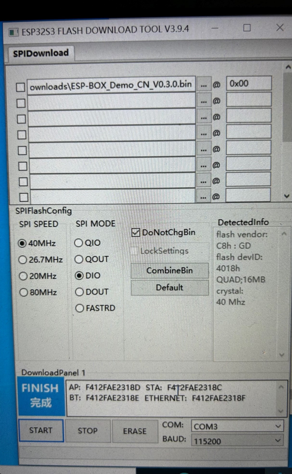 [求助]ESP32-S3-Box 无法更新固件 (AEGHB-191) · Issue #75 · espressif/esp-box ...