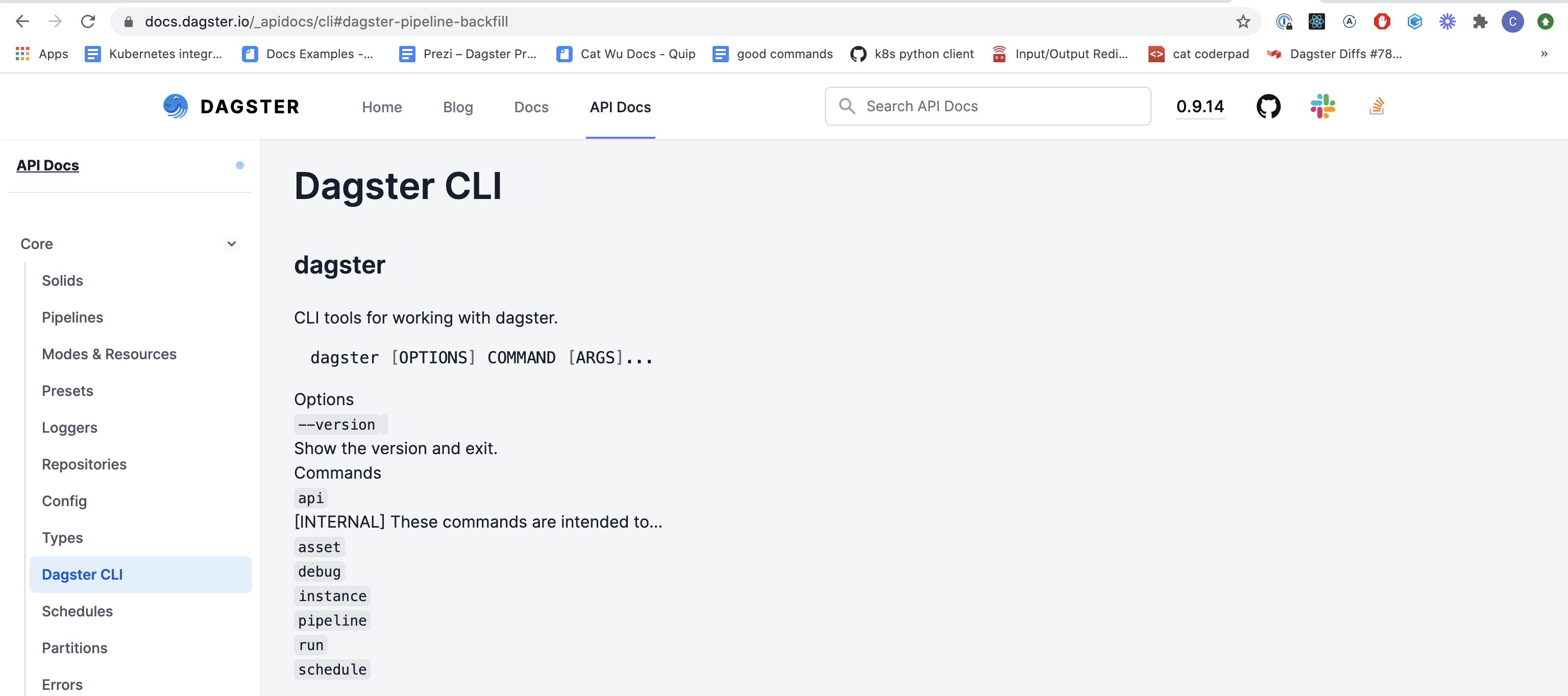 Docs: Refresh Dagster CLI page · Issue #3103 · dagster-io/dagster · GitHub