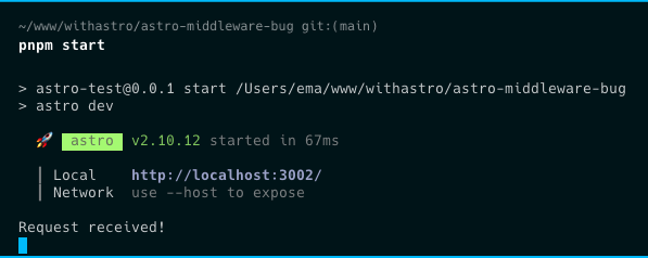 Middleware intermittently not working on iOS/ARM · Issue #8191 · withastro/astro · GitHub