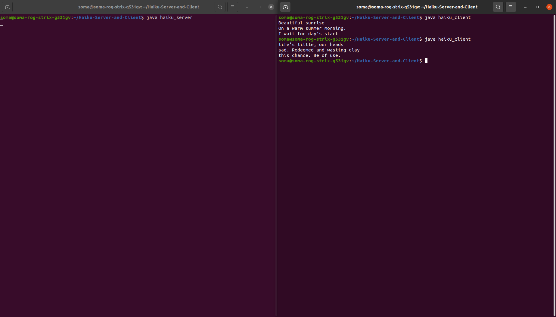 GitHub - soma1809/Haiku-Server-and-Client