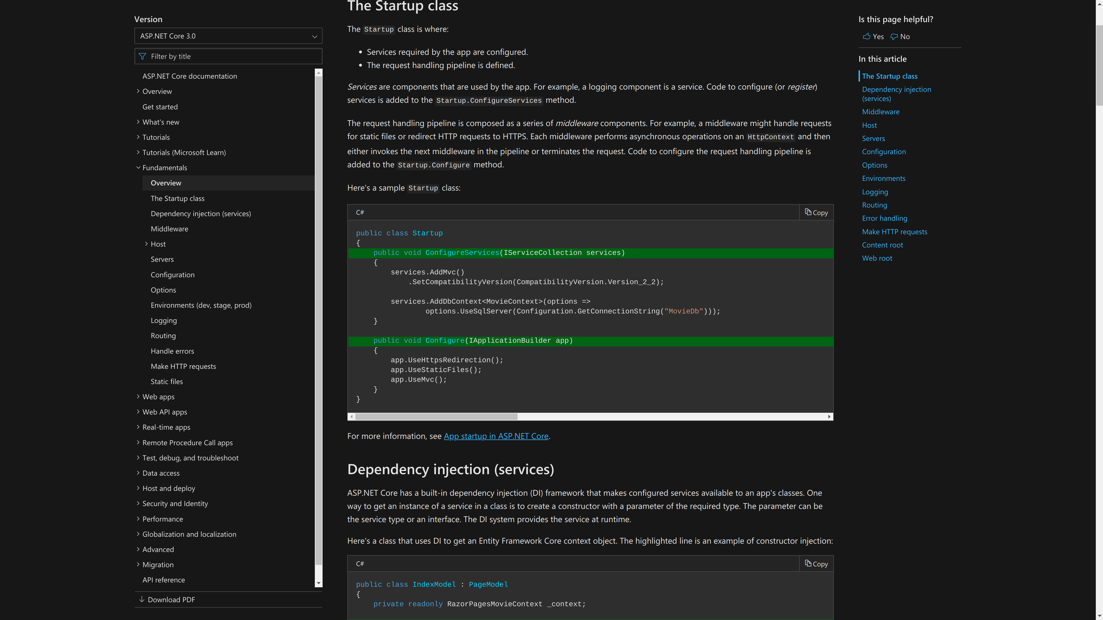 Horizontal scrolling for code snippets with highlights · Issue #15715 · dotnet/AspNetCore.Docs ...