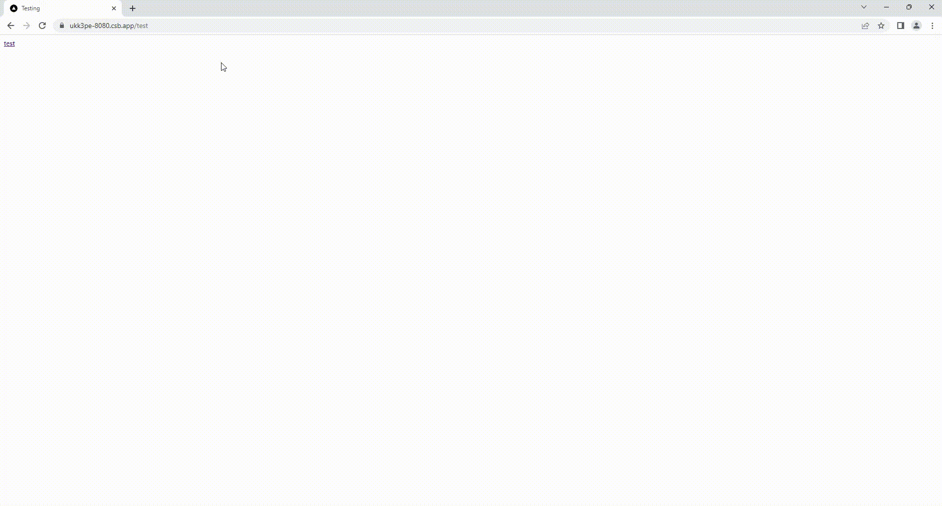 After clicking on a link and returning to the previous page, it redirects to the link page if ...