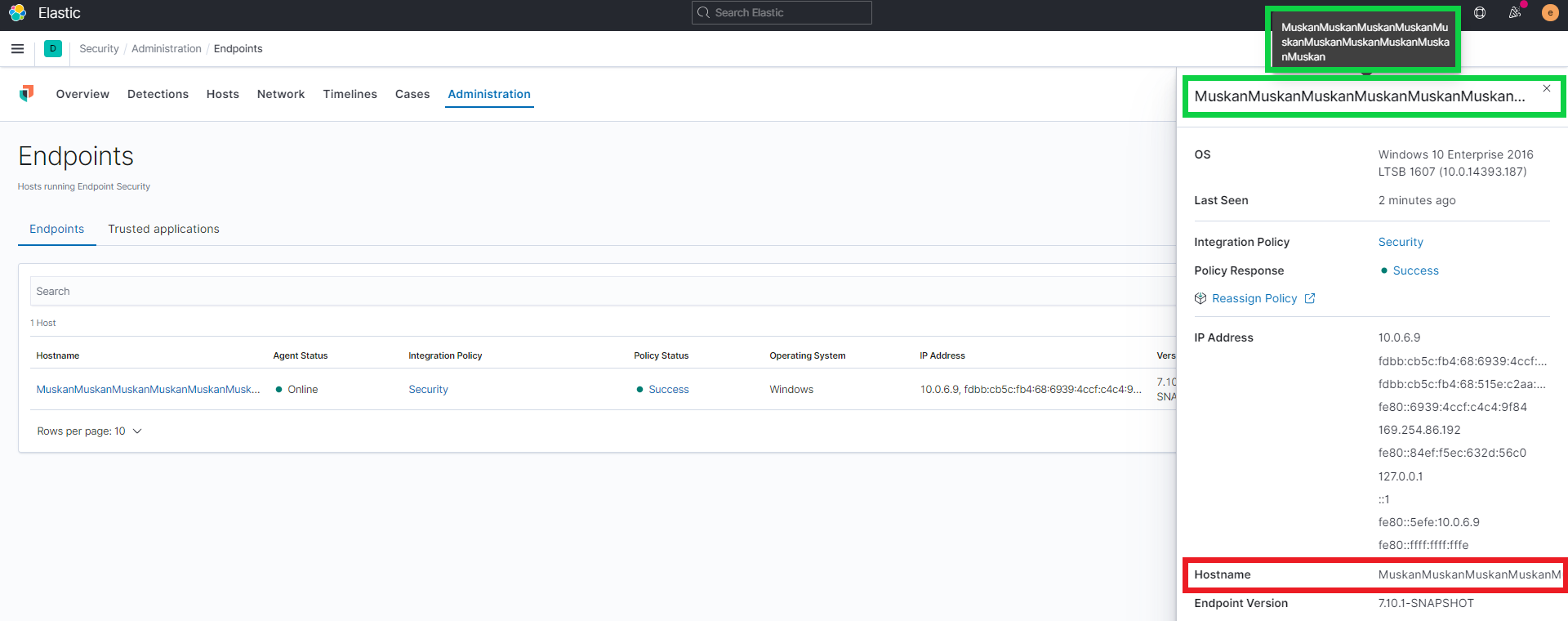 Security Solution If Long Text Name Is Given To The Endpoint It Does Not Truncate And Cross