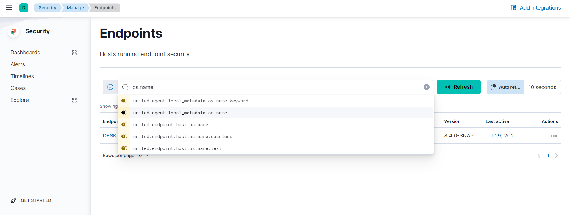 [Security Solution] The KQL search queries are not visible to the user. They are only viewable ...