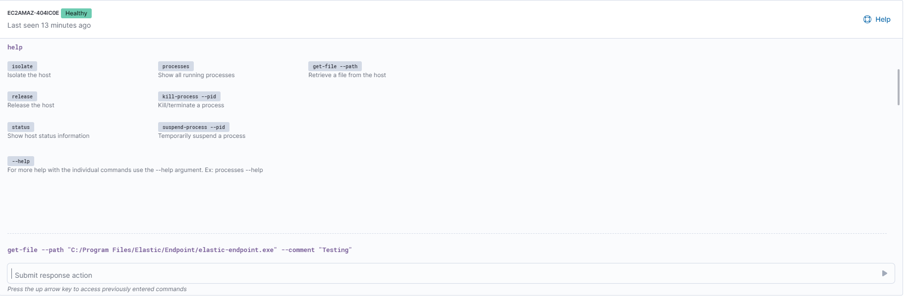[Security Solution] Extra space is shown under a few commands in the responder · Issue #149926 ...