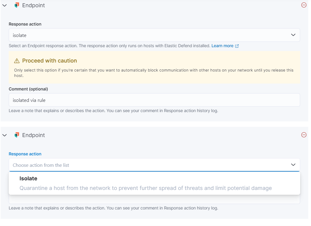 Defend Workflows A Message Should Be Displayed To The User Why The Isolate Option Is Not