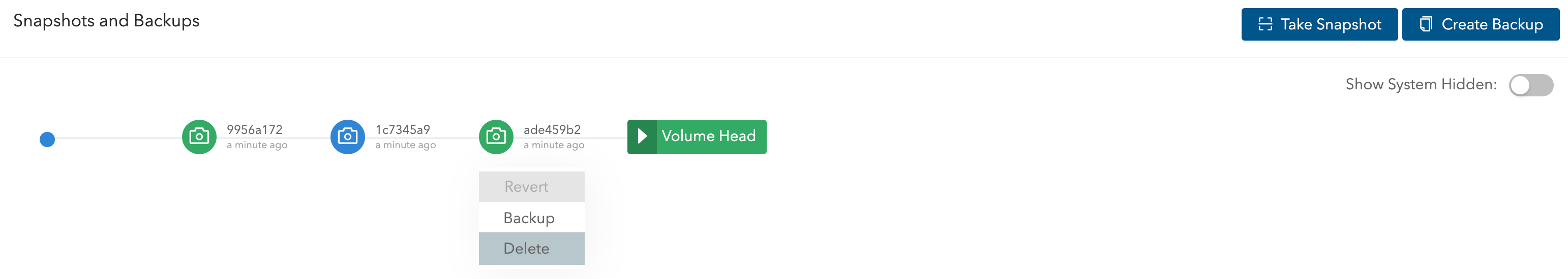 [IMPROVEMENT] rename `Delete` to `Delete Snapshot` in the Snapshot and Backup section · Issue ...