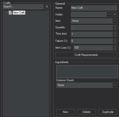 Crafting | Intersect Documentation