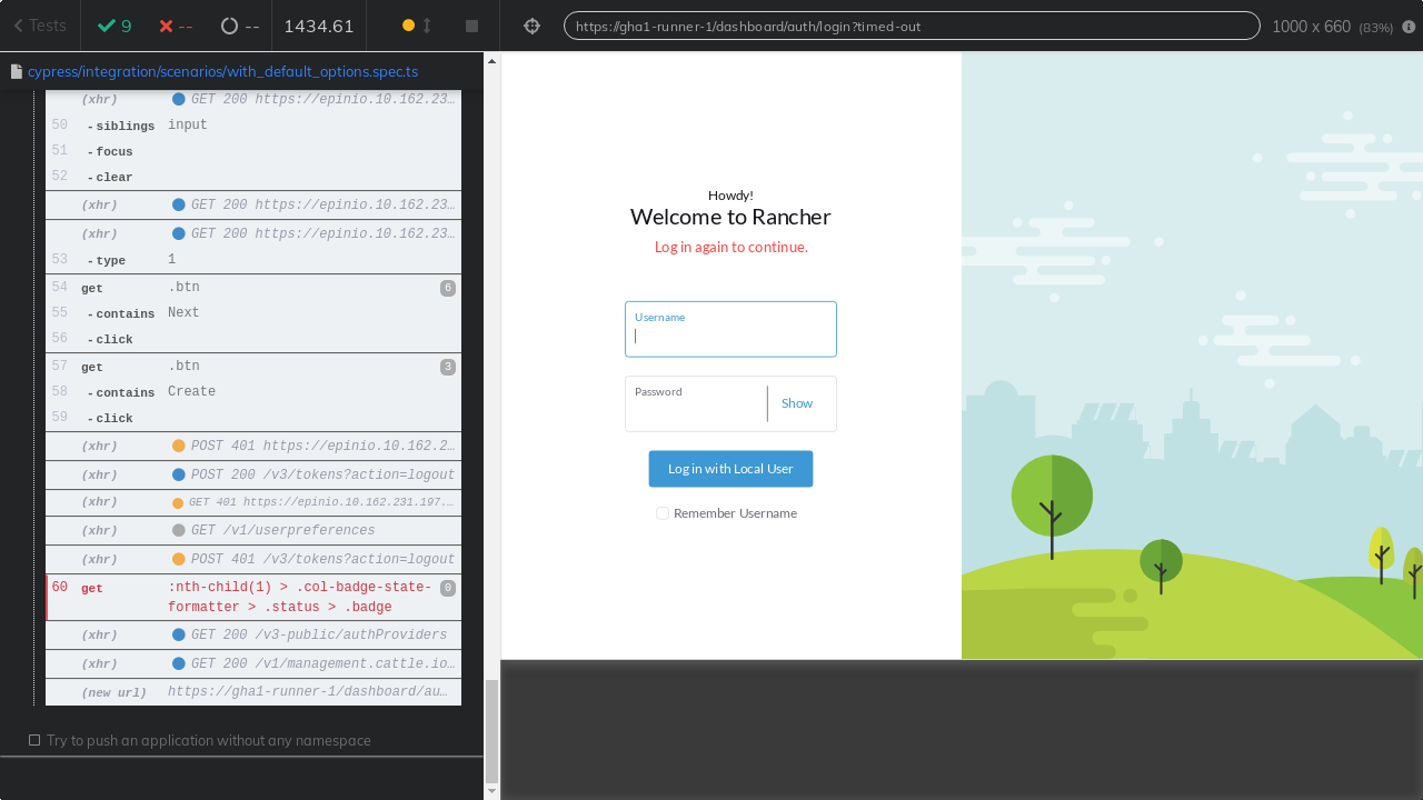 Got disconnected from the Rancher dashboard · Issue #1436 · epinio/epinio · GitHub